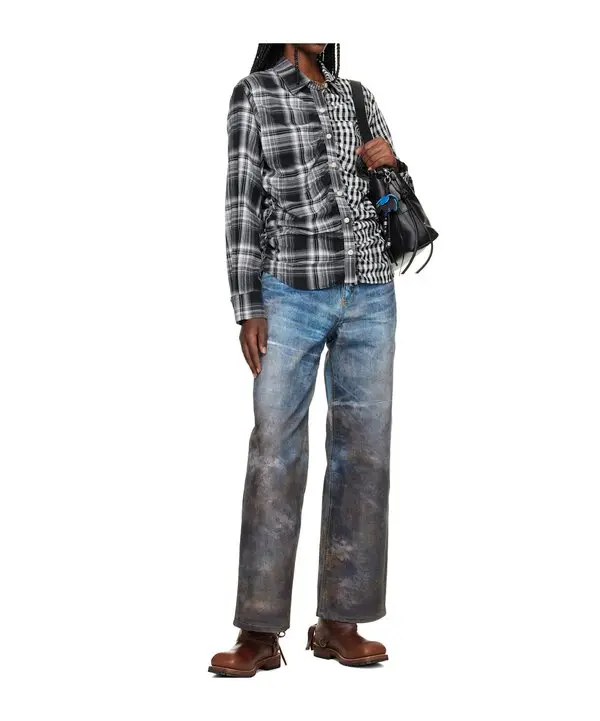 Andersson Bell Pleated Plaid Shirt