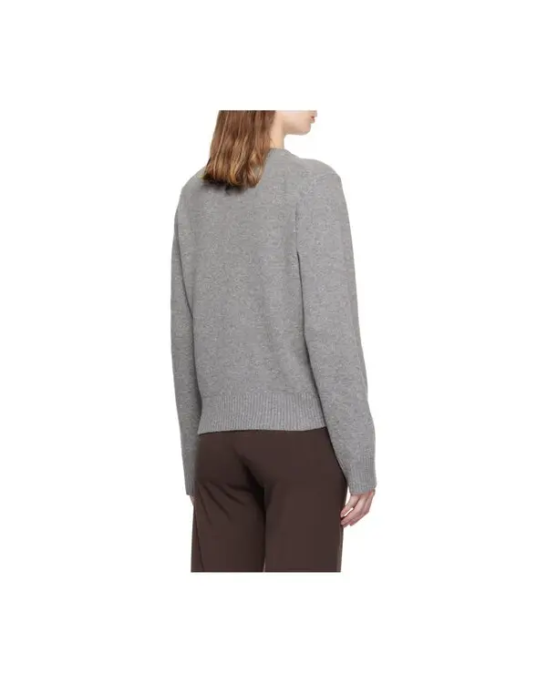 GANNI Teddy Intarsia Knitted Jumper - Grey