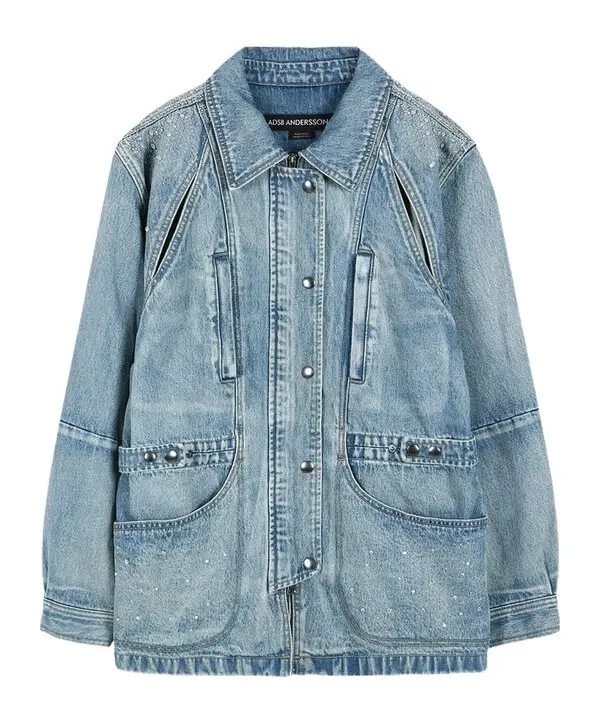 Andersson Bell Jeweled Denim Jacket