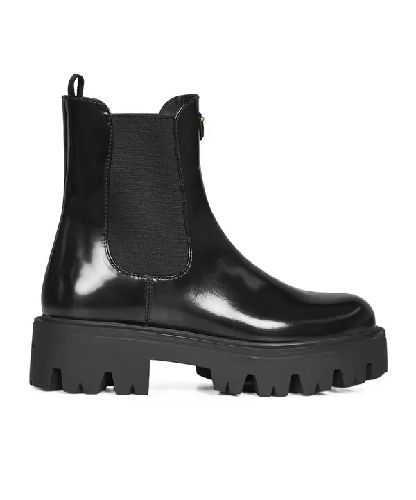 Prada Logo Plaque Chelsea Boots