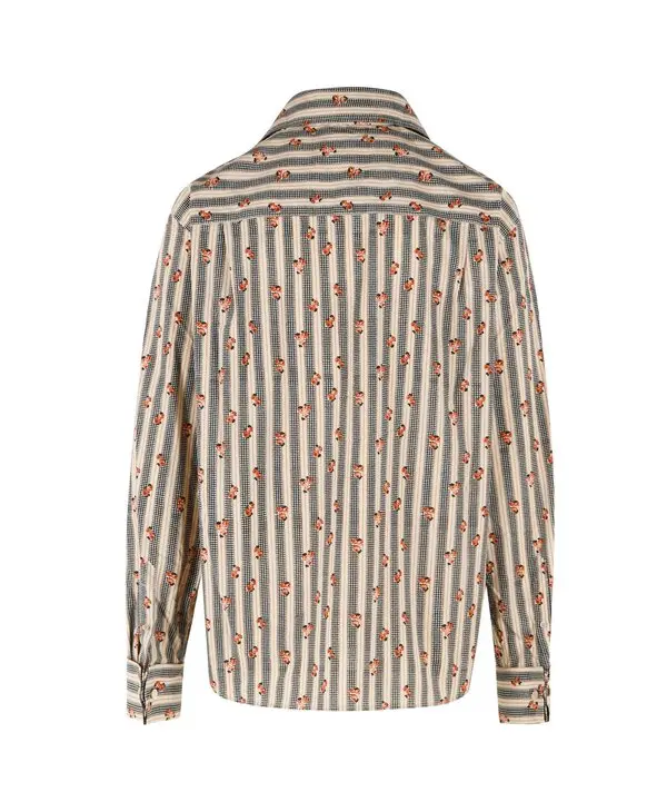 Dries Van Noten Vertical Striped Shirt