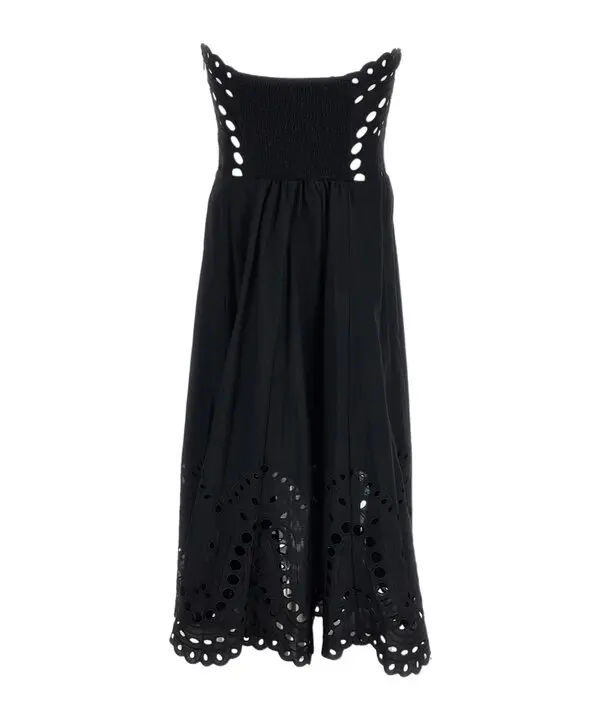 Charo Ruiz Ibiza Marlin Broderie-anglaise Strapless Midi Dress