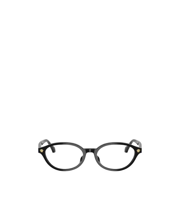 Versace Medusa Detail Oval Eyeglasses