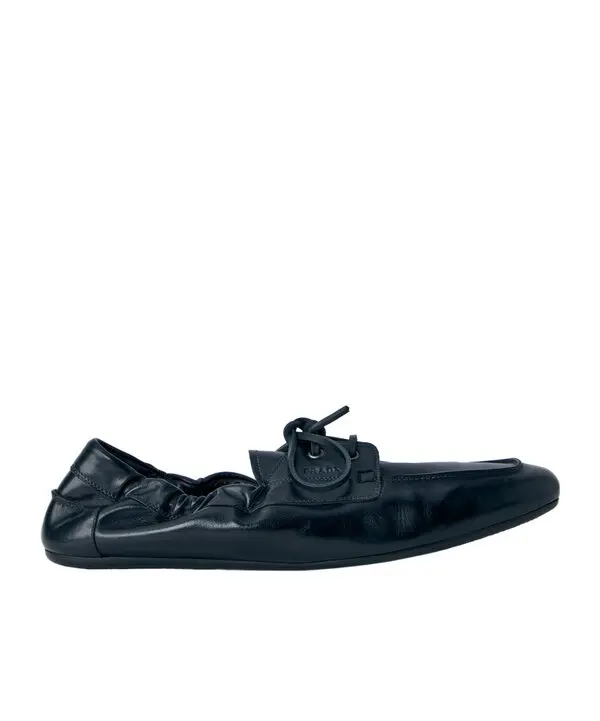 Prada Leather Moccasins