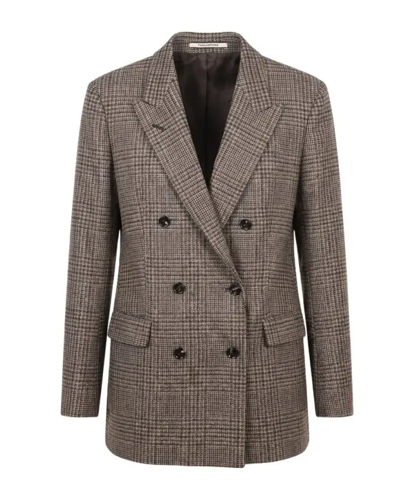 Tagliatore Jasmine Double-breasted Check-pattern Blazer