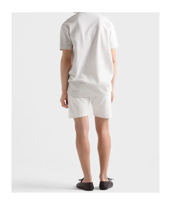 Prada Denim Bermuda Shorts - White
