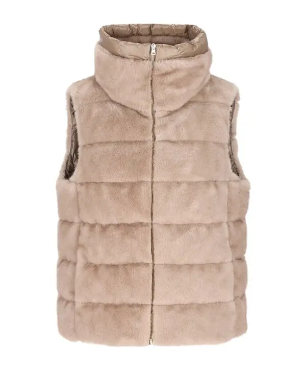 Herno Sleeveless Down Jacket With High Neck