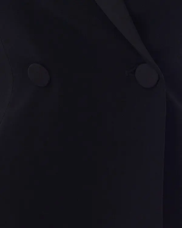 Patrizia Pepe Tuxedo-style Satin-lapel Top