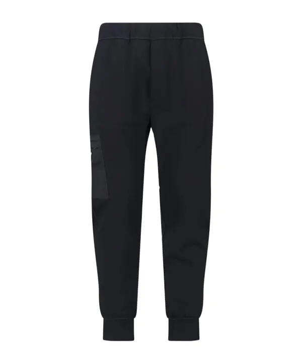 Prada Elastic Waist Drawstring Casual Pants With Pockets - No