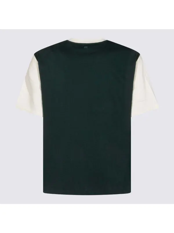 AMI Paris Logo Print Crewneck T-shirt