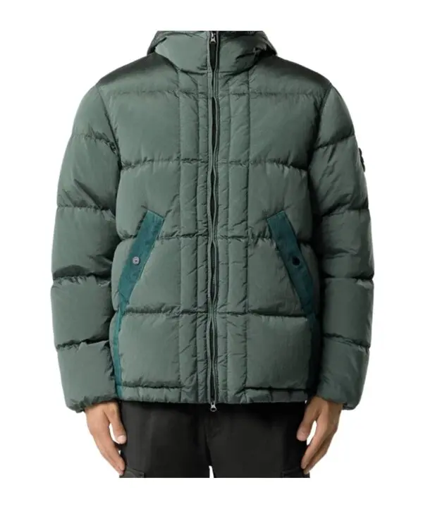 Stone Island Padded Hooded Zip-up Jacket