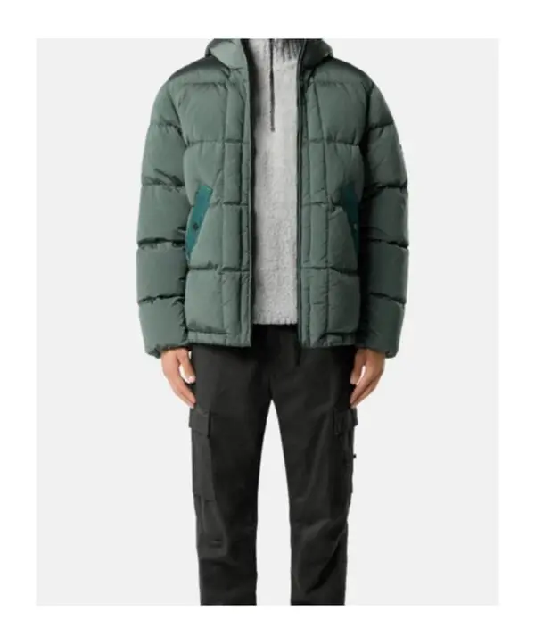 Stone Island Padded Hooded Zip-up Jacket