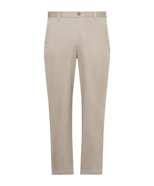 Calvin Klein Logo-embroidered Chino Trousers - Beige