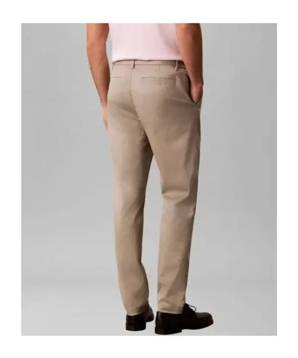 Calvin Klein Logo-embroidered Chino Trousers