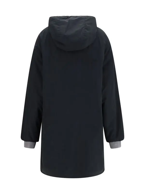 Miu Miu Single-breasted Pongé And Fleece Caban Jacket