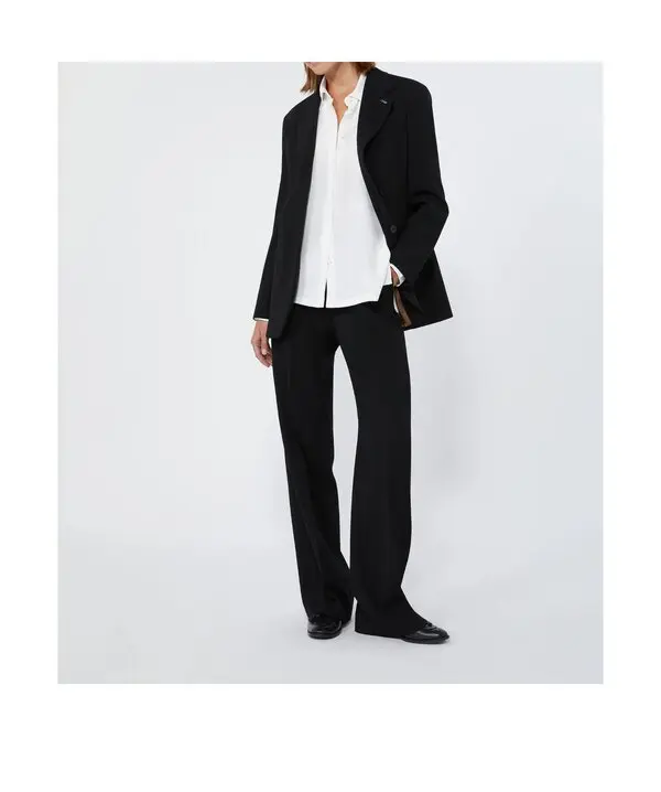 Max Mara Pressed-crease Wide-leg Trousers
