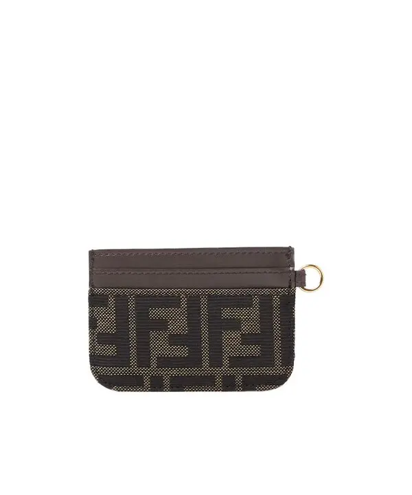 Fendi Ff Jacquard Card Case