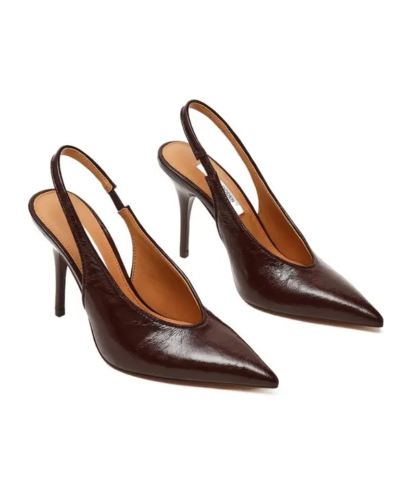 Steve Madden Andromeda Leather Pointed-toe Stiletto Heel Slingbacks