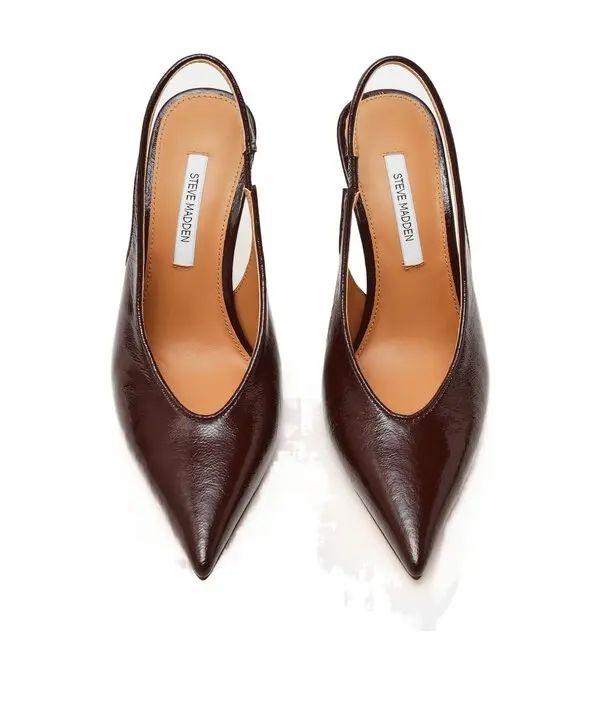 Steve Madden Andromeda Leather Pointed-toe Stiletto Heel Slingbacks