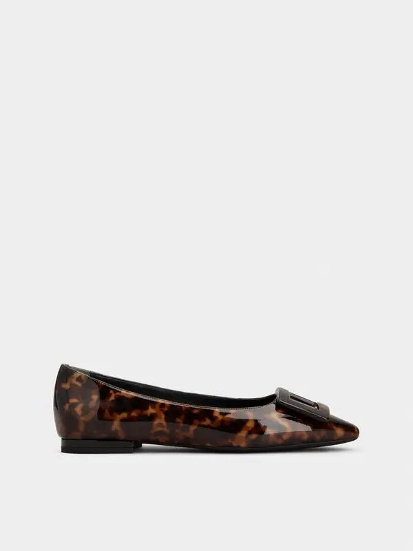 ROGER VIVIER Gommettine Ballerinas In Patent Leather