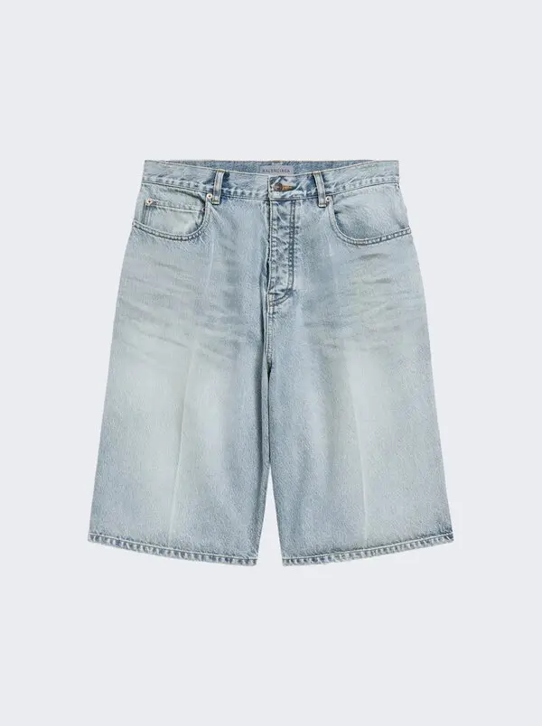 Balenciaga Stay Press Shorts - Blue