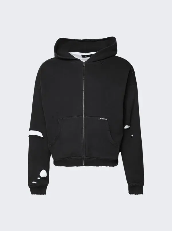 NAHMIAS Thermal Lined Zip Hoodie - Black