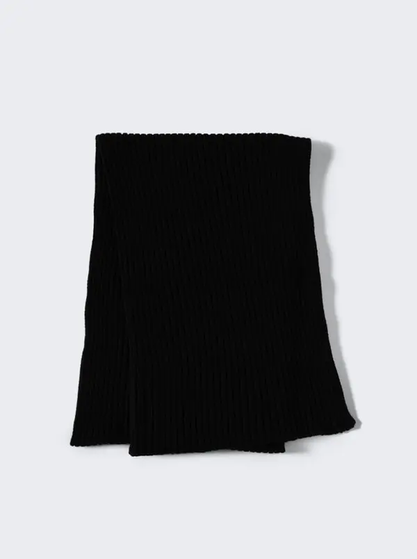 Rick Owens Long Scarf Flesh - Black