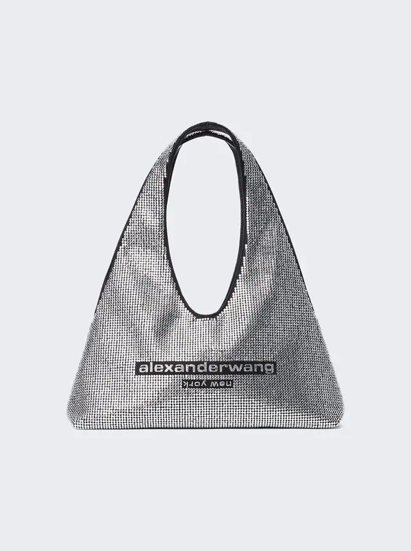 Alexander Wang Pike Crystal Mini Bag And Silver