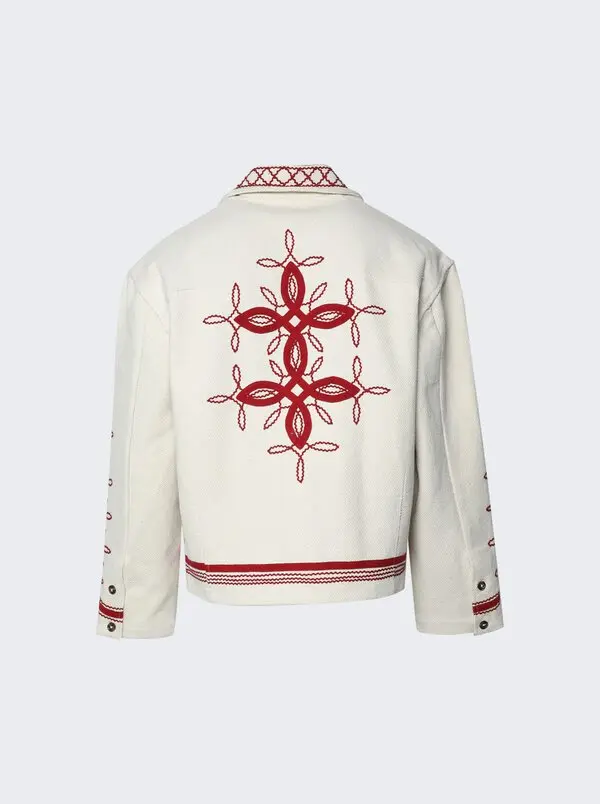 BAZISZT Baya Jacket Off White And Red