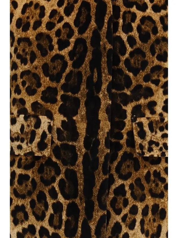 Max Mara Printed Smooth Velvet Boxy Jacket