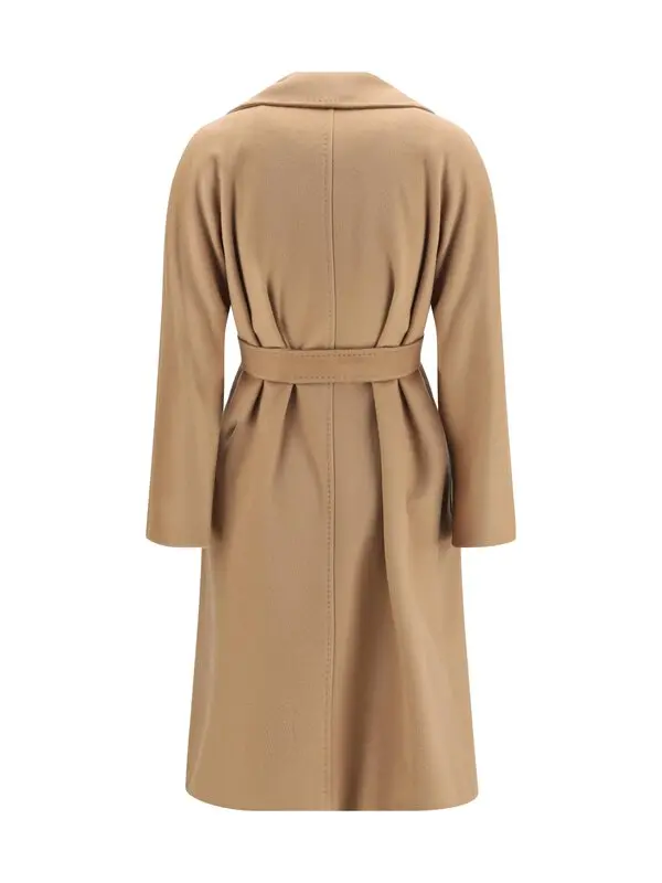Max Mara Peak Lapel Coat - Cream