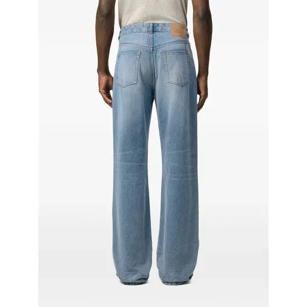 AMI Paris Denim Wide-leg Jeans