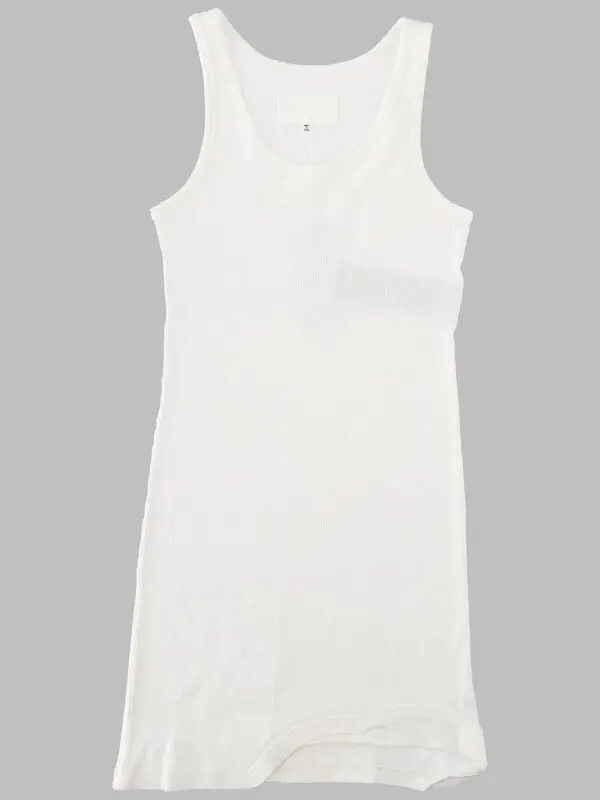 MAISON MARGIELA Ribbed Mini Dress - White