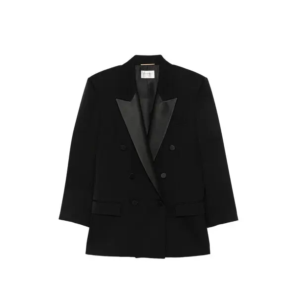Saint Laurent Jackets Blazers - Black