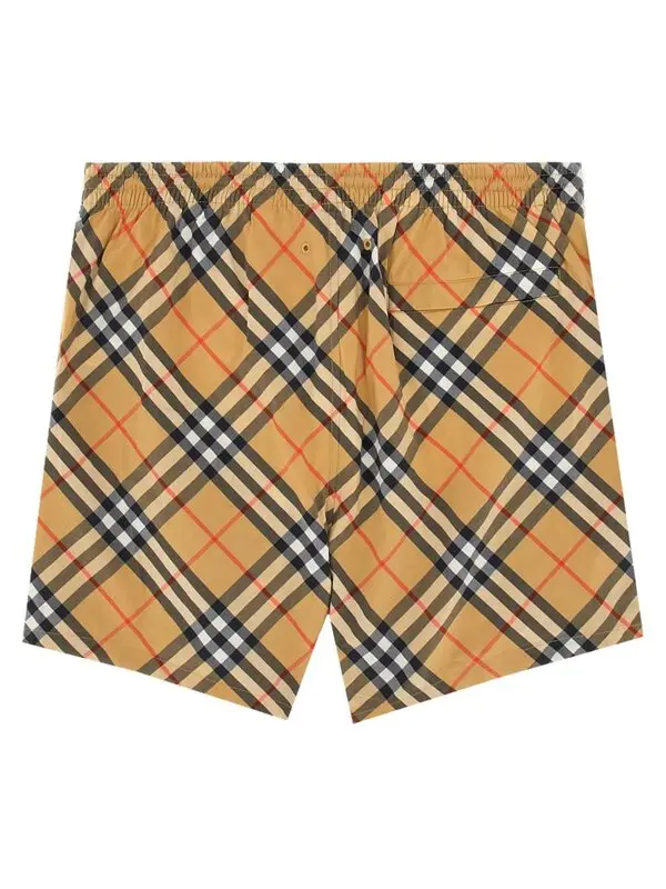 Burberry Costume Da Bagno Con Stampa Check