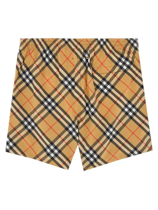 Burberry Costume Da Bagno Con Stampa Check