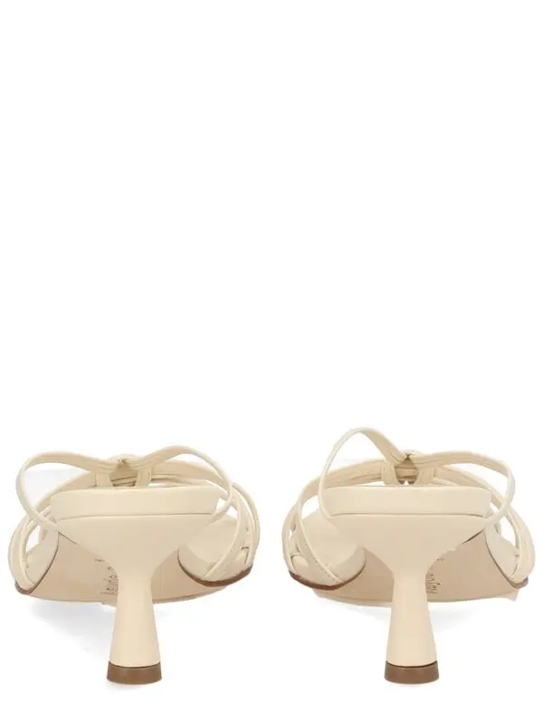 AeydĒ Abby Heeled Sandals - Cream