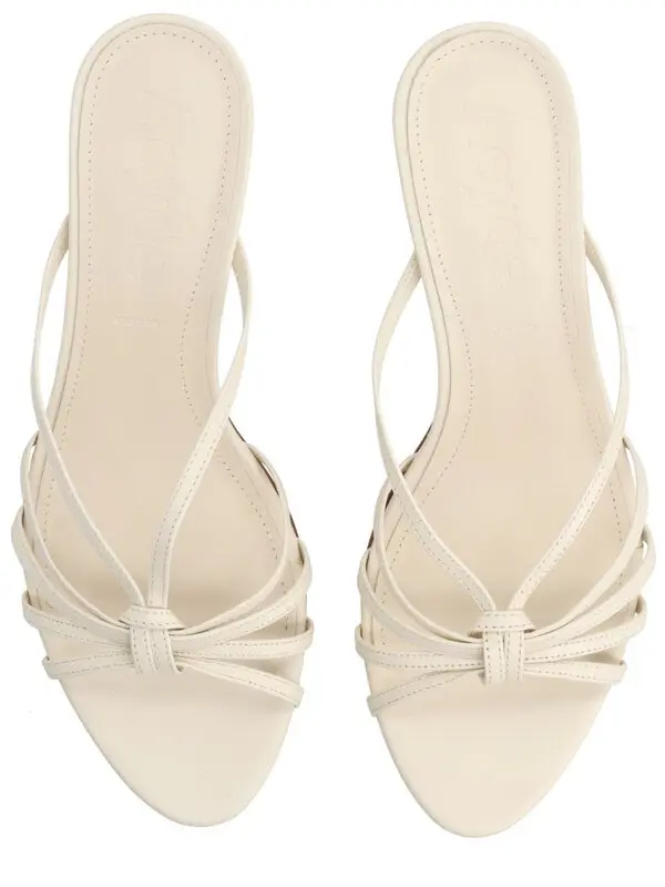 AeydĒ Abby Heeled Sandals - Cream