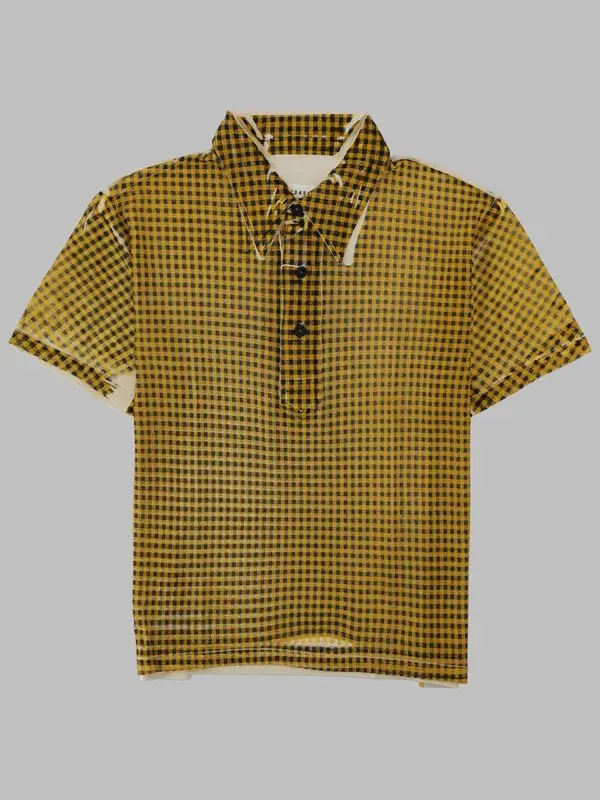 MAISON MARGIELA Printed Polo Shirt - Yellow
