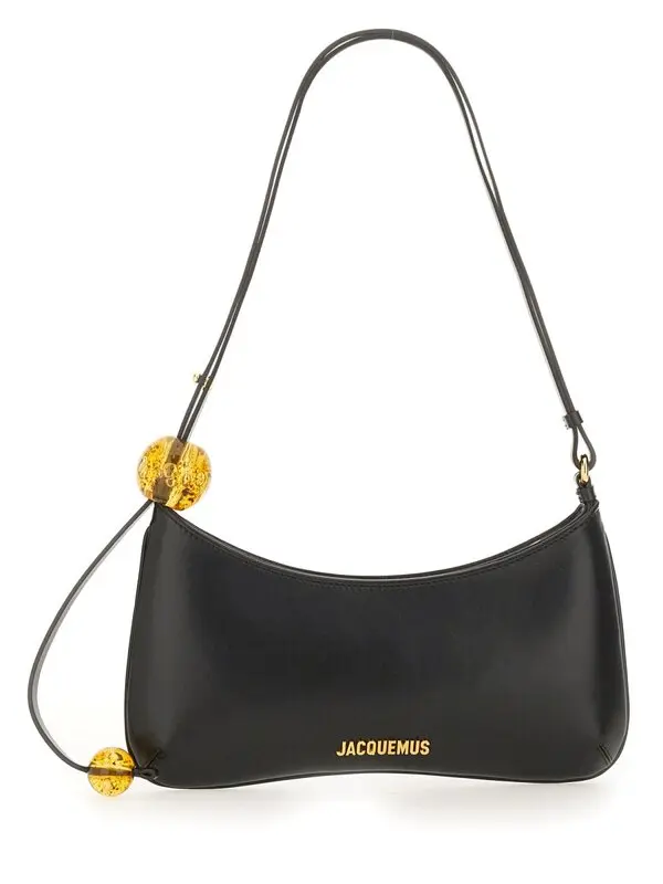 Jacquemus La Borsa Bisou Perle Shoulder Bag - Black