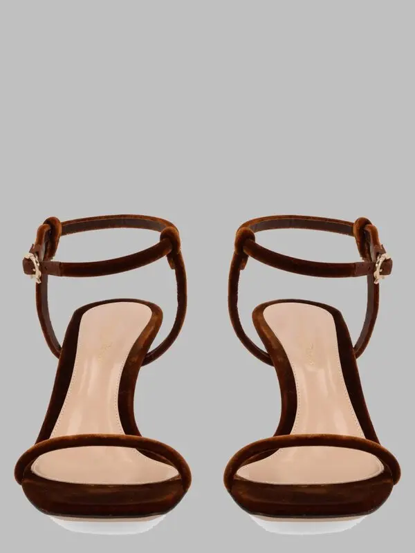 GIANVITO ROSSI Mayfair Velvet Sandals