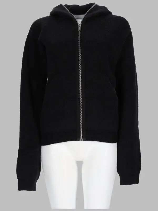 Rick Owens Zip-up Knit Jacket - Black