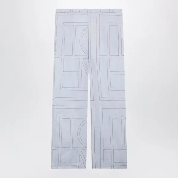 TOTEME Light Monogram Cotton-blend Pajama Trousers