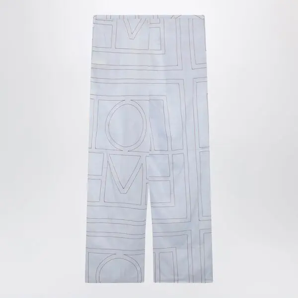 TOTEME Light Monogram Cotton-blend Pajama Trousers
