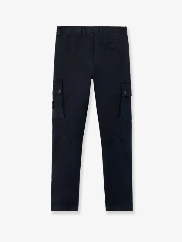 Stone Island Cotton Blend Cargo Trousers - Multicolor