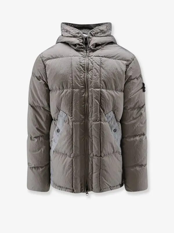 Stone Island Nylon Metal Down Jacket - Gray