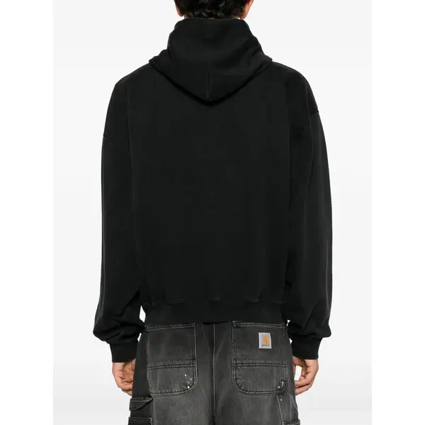 Vetements Cotton Logo Print Zip-up Hoodie
