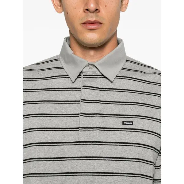 Vetements Grey Polo Shirts