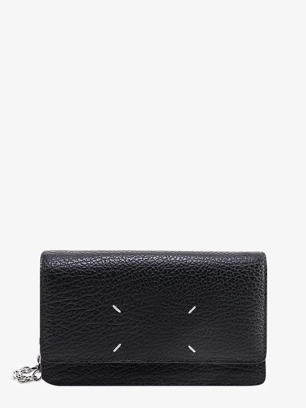 MAISON MARGIELA Four Stitches Leather Crossbody Bag - Black