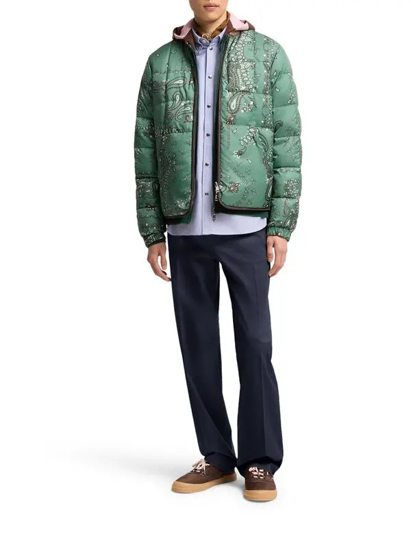 Moncler Tailored Cotton Trousers - Blue